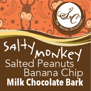 Salty Monkey Milk Chocolate Bark with Salted Peanuts and Banana Chips ...